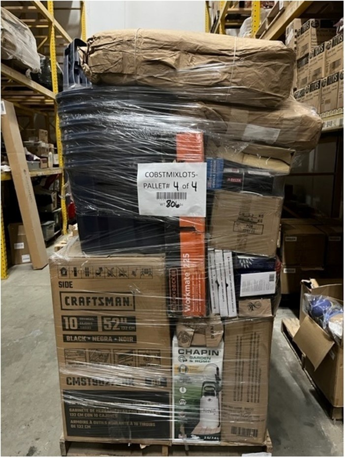 4 Pallets of UNMANIFESTED Mixed Merchandise, Like New Condition ...