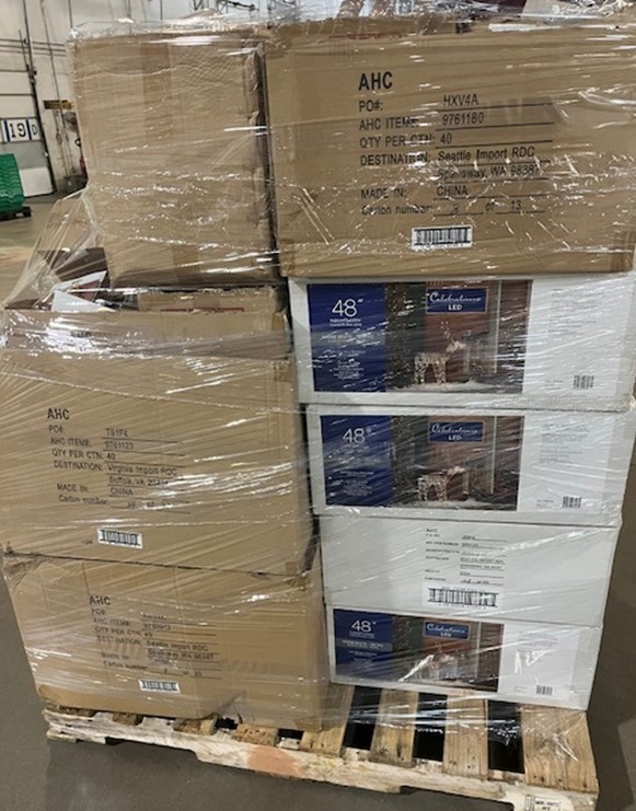 11 Pallets of UNMANIFESTED Mixed Merchandise, Used - Good Condition ...