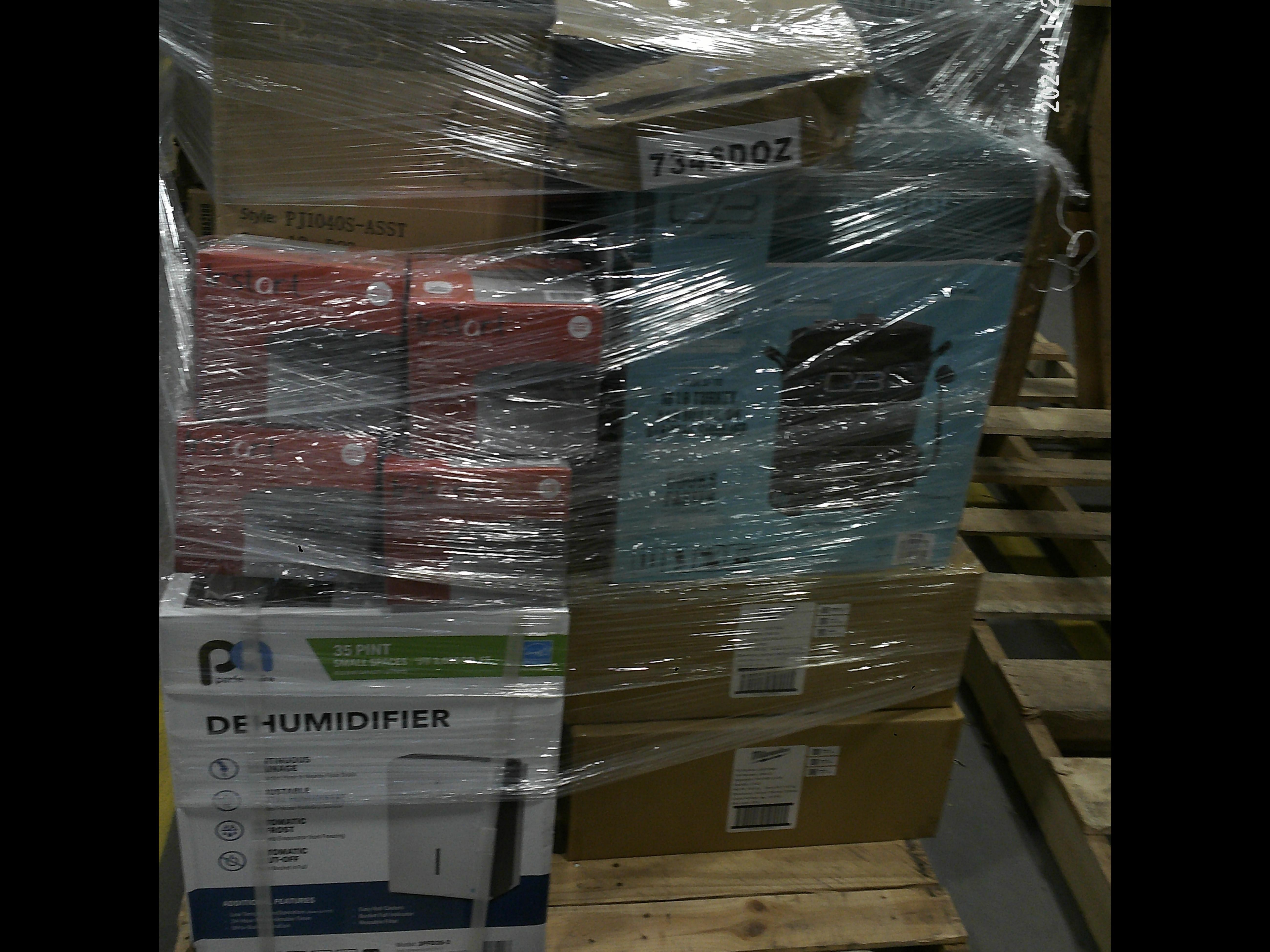 6 Pallets of UNMANIFESTED Mixed Merchandise, Like New Condition, Plant ...