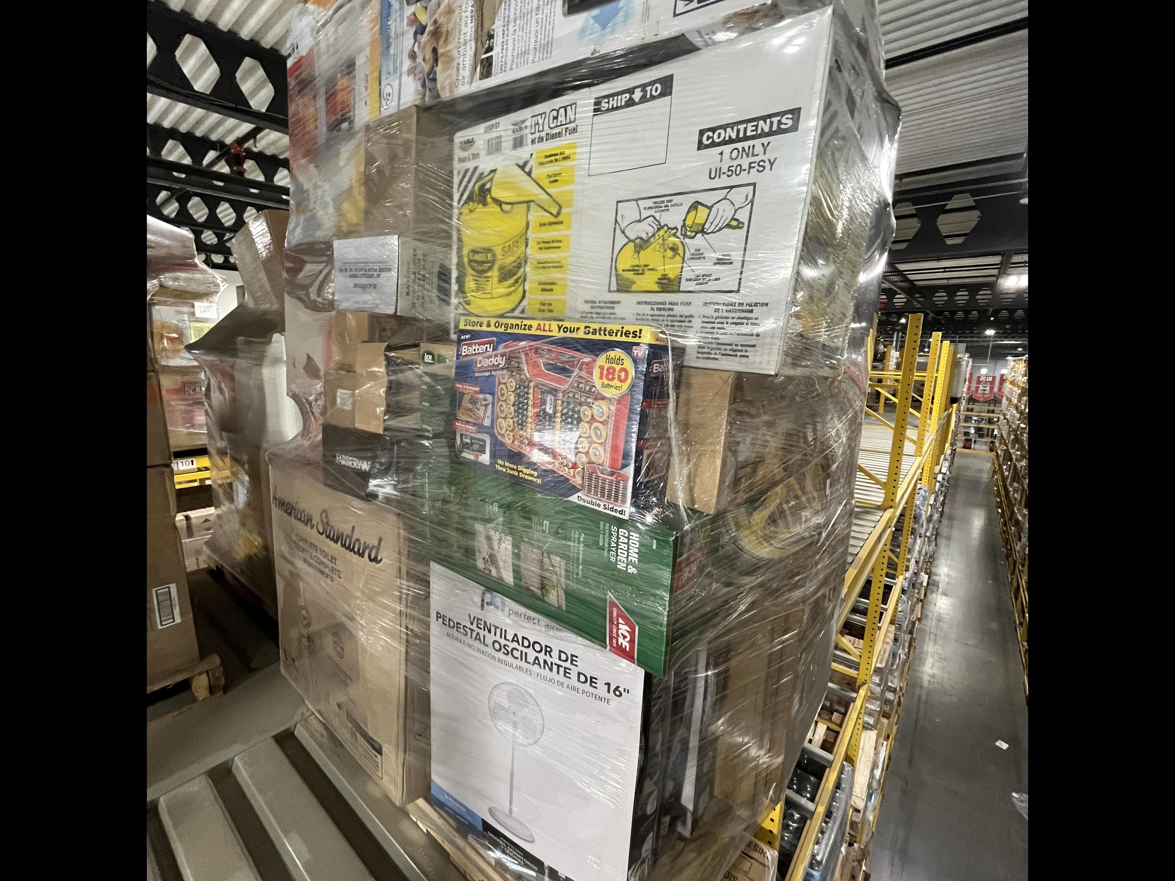 6 Pallets of UNMANIFESTED Mixed Merchandise, Used - Fair Condition ...