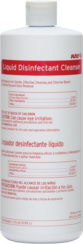 128 Cases (Est. 2 Pallets) of 1 qt KAY Liquid Disinfectant Cleanser ...